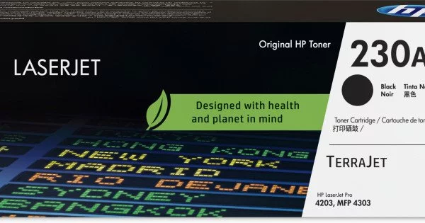 HP 230A Black Original LaserJet Toner Cartridge W2300A pas cher
