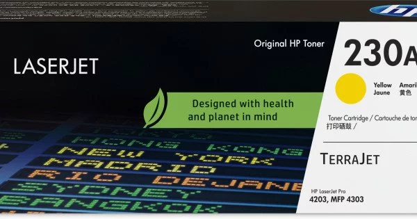 HP 230A Yellow Original LaserJet Toner Cartridge W2302A pas cher