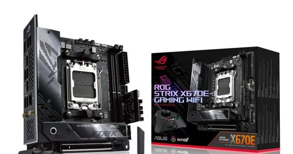 ASUS ROG STRIX X670E-I GAMING WIFI AMD X670 Emplacement AM5 mini ITX ...