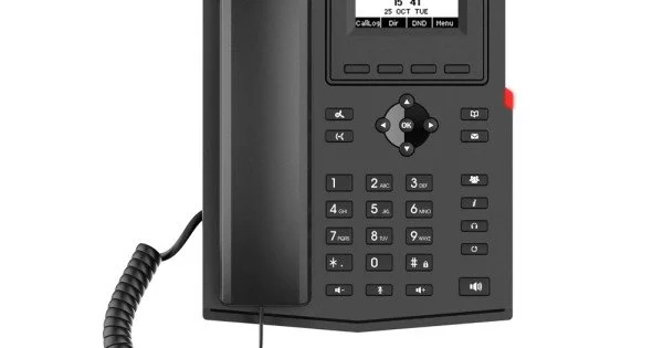 Fanvil X301P téléphone fixe Noir 2 lignes LCD X301P pas cher