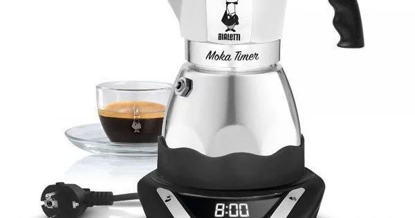 Bialetti EAsy Timer 6 Manuel Cafetière moka électrique 0,5 L 0006093/NP ...