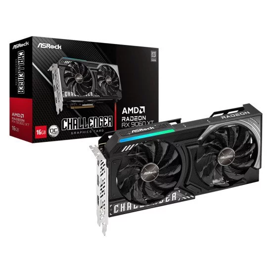 Asrock AMD Radeon RX 9060 XT Challenger 16GB OC 16 Go GDDR6 90-GA5QZZ ...