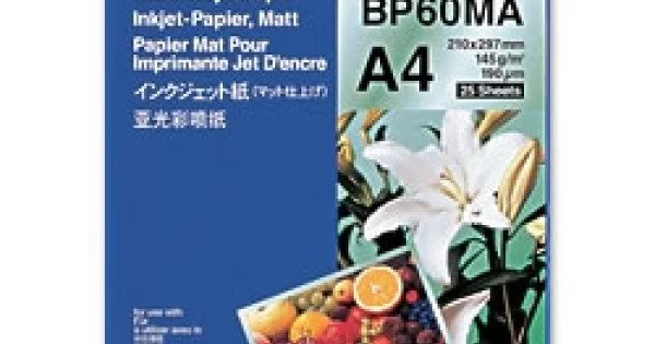 Brother BP60MA Inkjet Paper papier jet d'encre A4 (210x297 mm) Mat 25 feuilles Blanc BP60MA pas cher