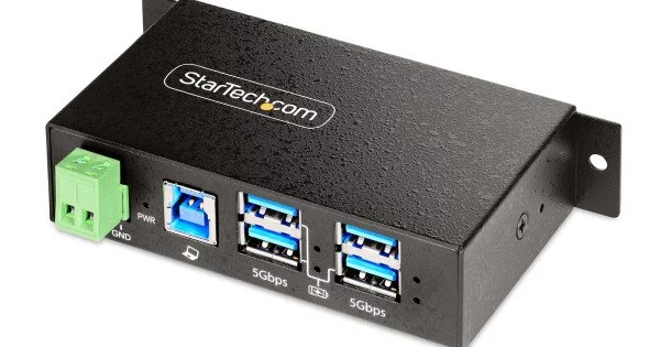 StarTech.com Hub USB 3.0 4 Ports avec 4x USB-A, Boîtier Industriel en ...