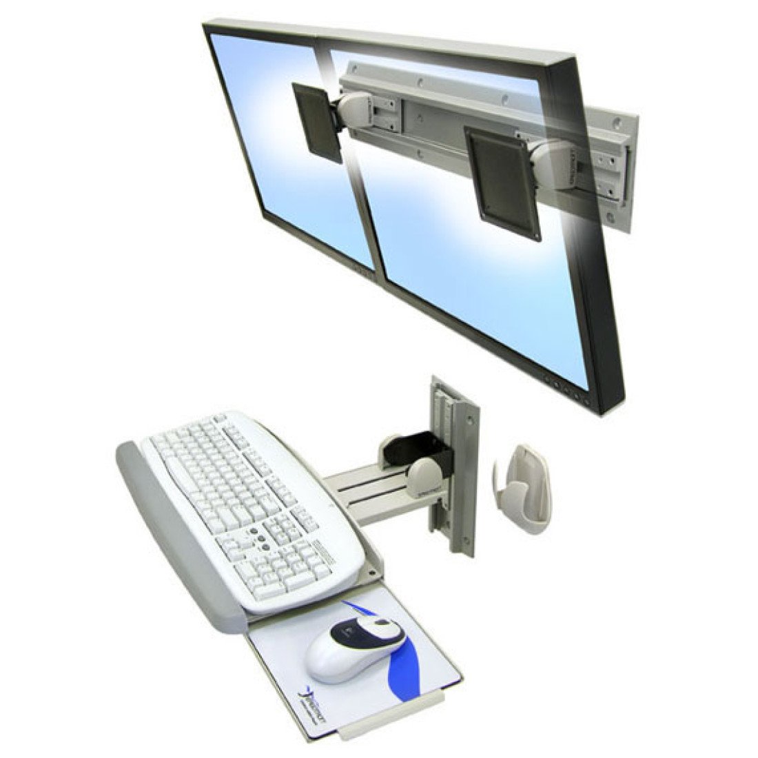 Ergotron Neo-Flex Dual Monitor Wall Mount 28-514-800 pas cher