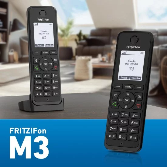 Fon M3 Téléphone DECT Identification de l'appelant Noir 20003097 pas cher
