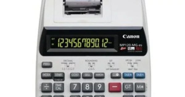 Canon MP120-MG-es II calculatrice Bureau Calculatrice imprimante Blanc ...