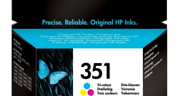 HP 351 cartouche d'encre trois couleurs authentique CB337EE pas cher