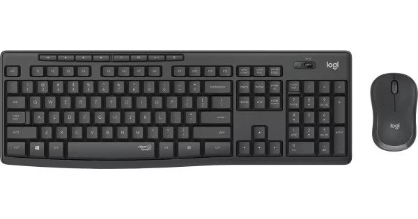 Logitech MK295 Silent Wireless Combo clavier RF sans fil Hongrois Noir ...