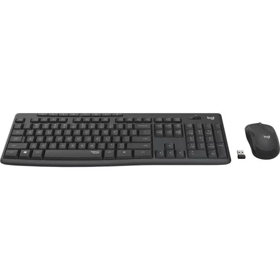 Logitech MK295 Silent Wireless Combo clavier RF sans fil Hongrois Noir ...