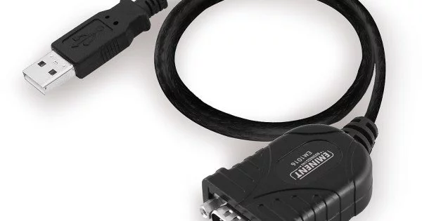 Eminent EM1016 câble Série Noir 0,6 m USB A RS-232 EM1016 pas cher