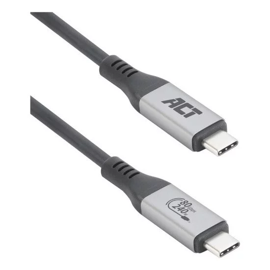 ACT Câble USB4 80 Gbps Thunderbolt 5 240 W USB Type-C, certifié USB-IF ...
