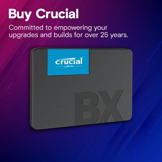 Crucial BX500 2.5" 4 To SATA 3D NAND CT4000BX500SSD1 pas cher